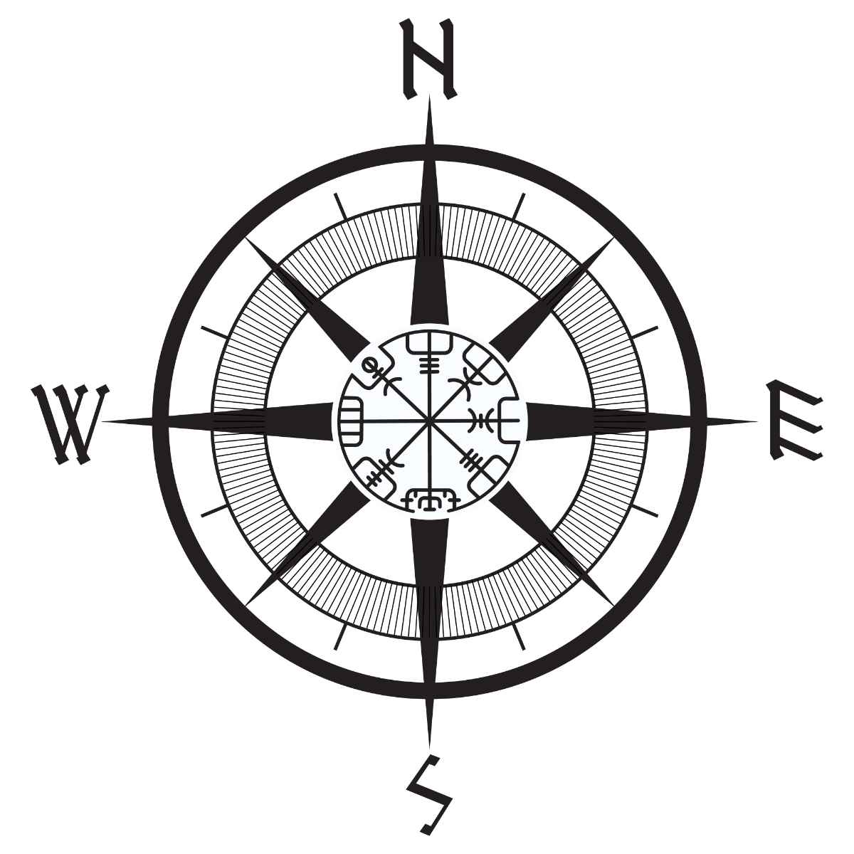 Vegvisir-Symbol: Bedeutung des Wikinger-Kompasses